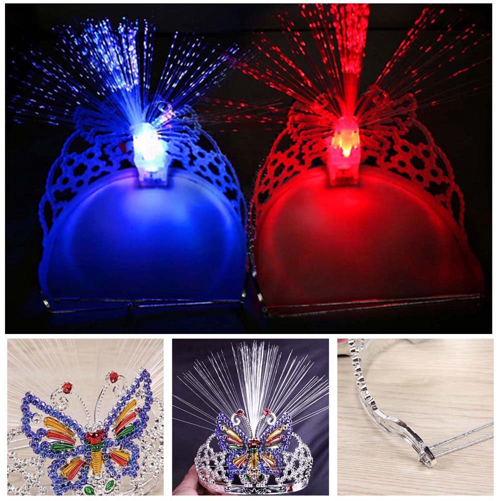 Masteelf 2 Pcs Light up Birthday Crown Children Crowns Miss - Walmart.com