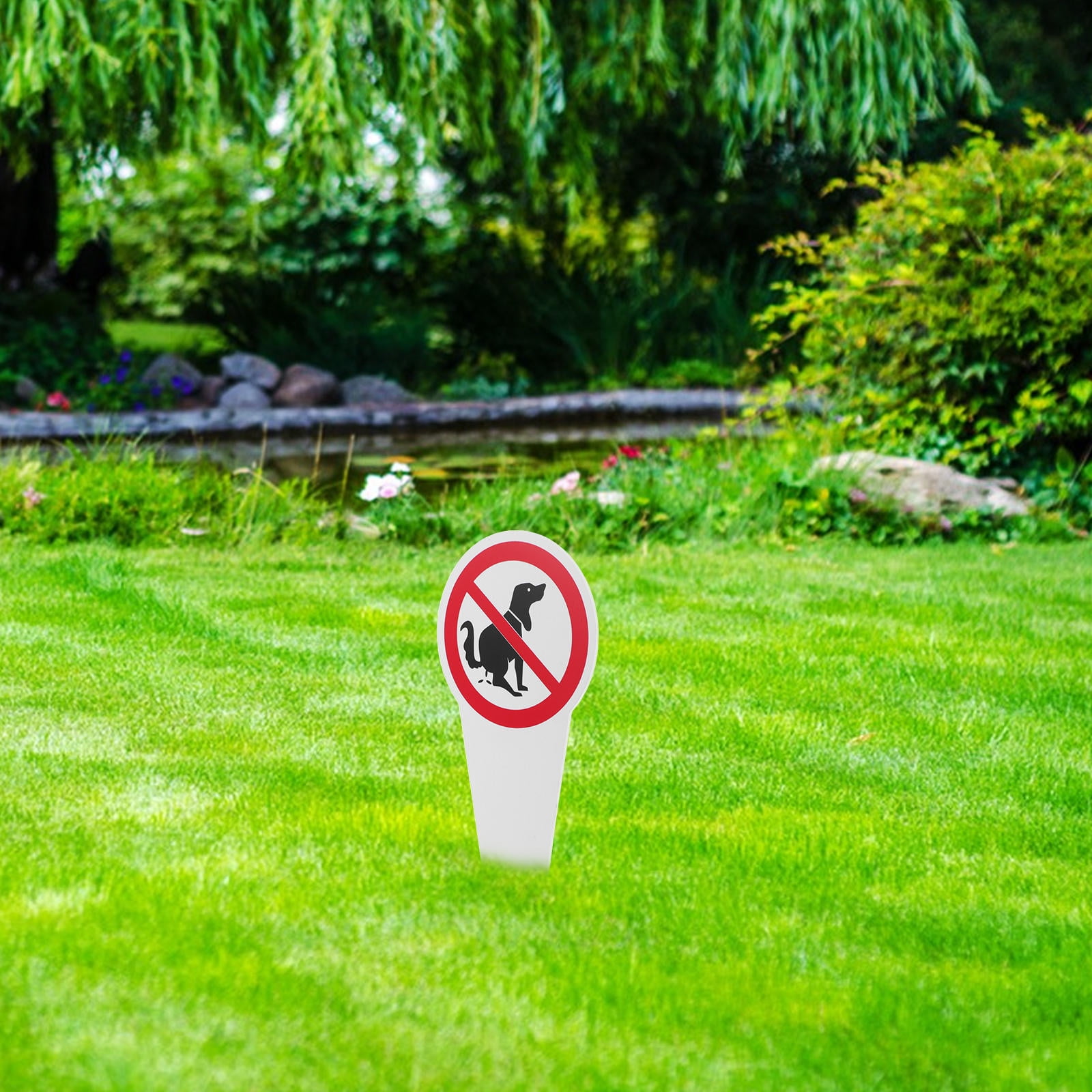 Masteelf 2 Pcs No Pooping Yard Sign Stake No Dog Allowed Poop Spike ...