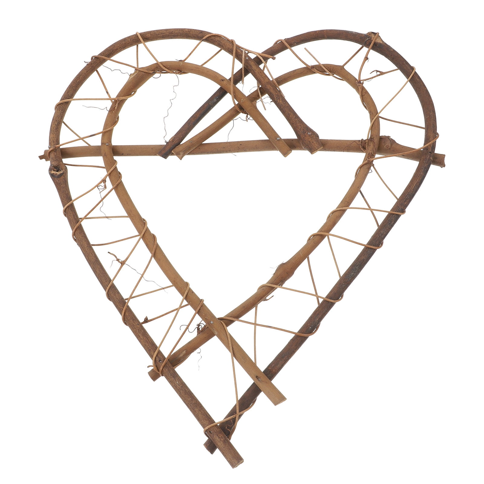 Masteelf 2 Pcs Rattan Heart-Shaped Wreath Frame For Diy Garland ...