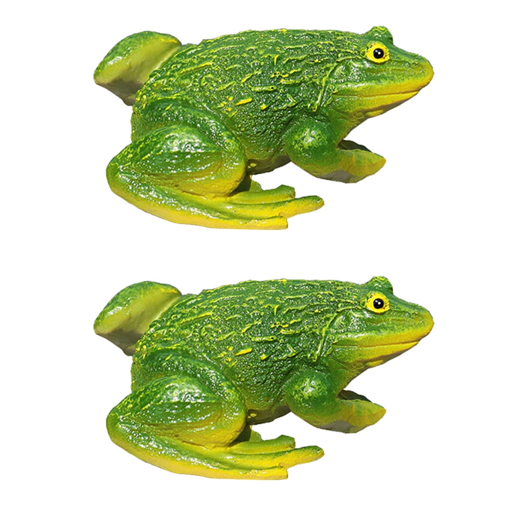 Masteelf 2 Pcs Simulation Frog Garden Frogs Decor Toy Outdoor Toys ...