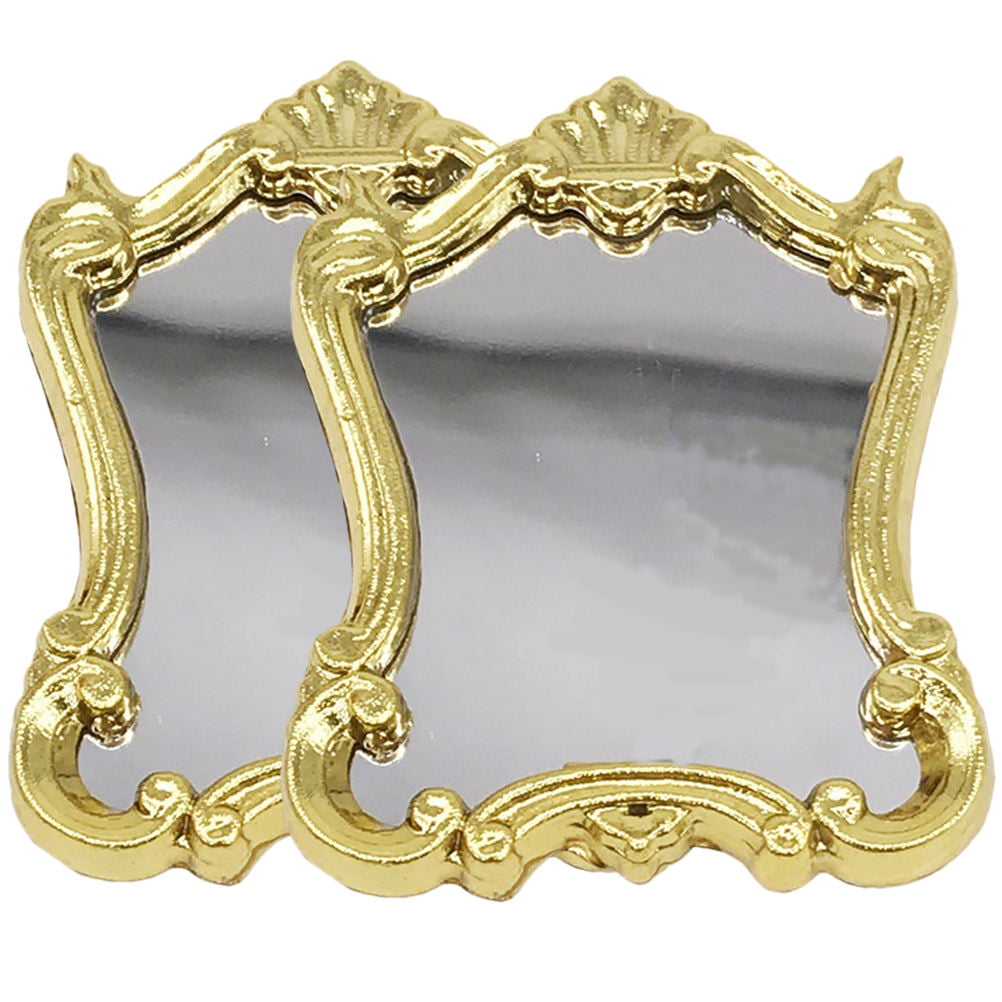 Masteelf 2 Pcs Simulation Mirror Kids Pretend Mirrors Child 6.5X5.2CM ...