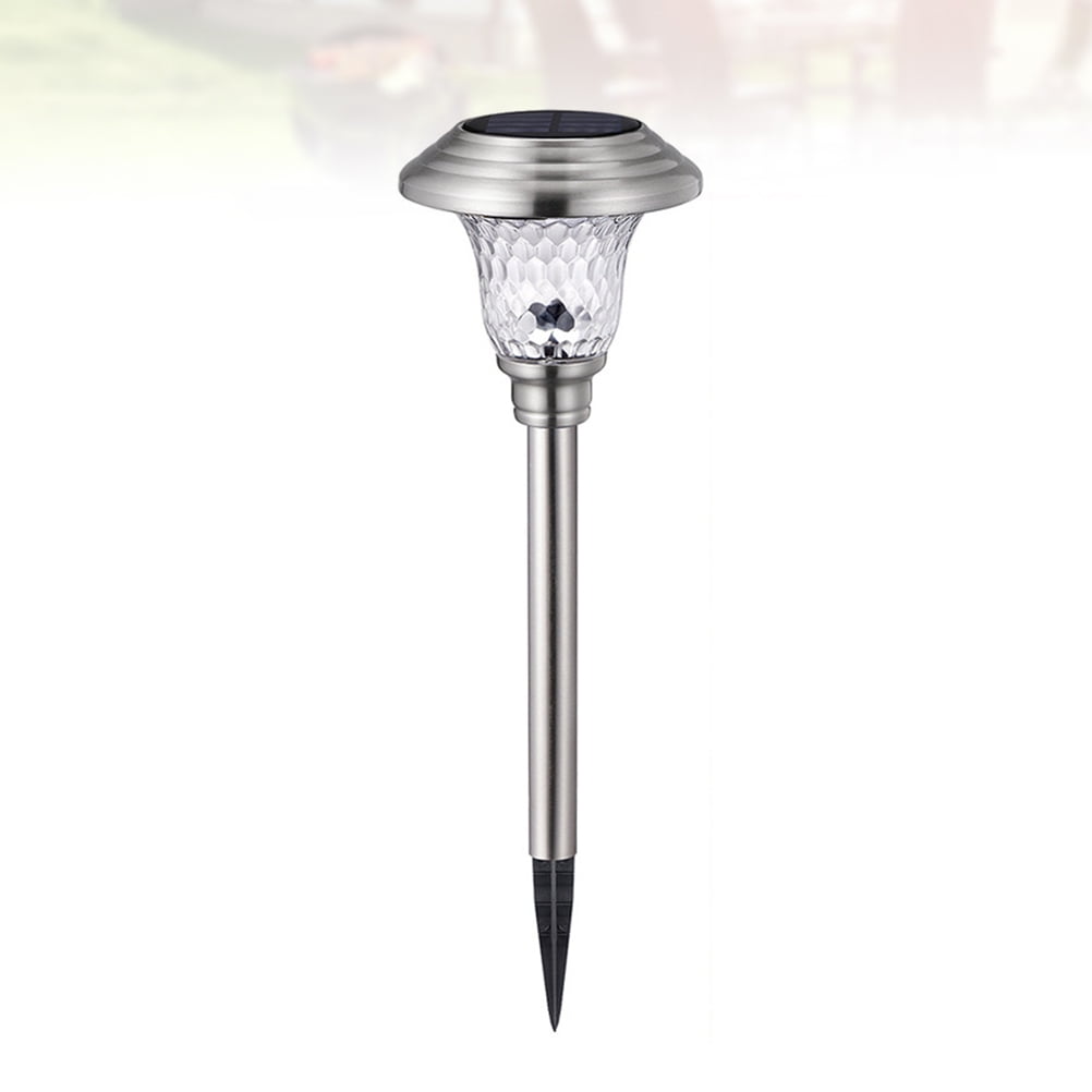 Masteelf 2 Pcs Solar Ground Plug Light Garden Fence Lights Outdoor ...