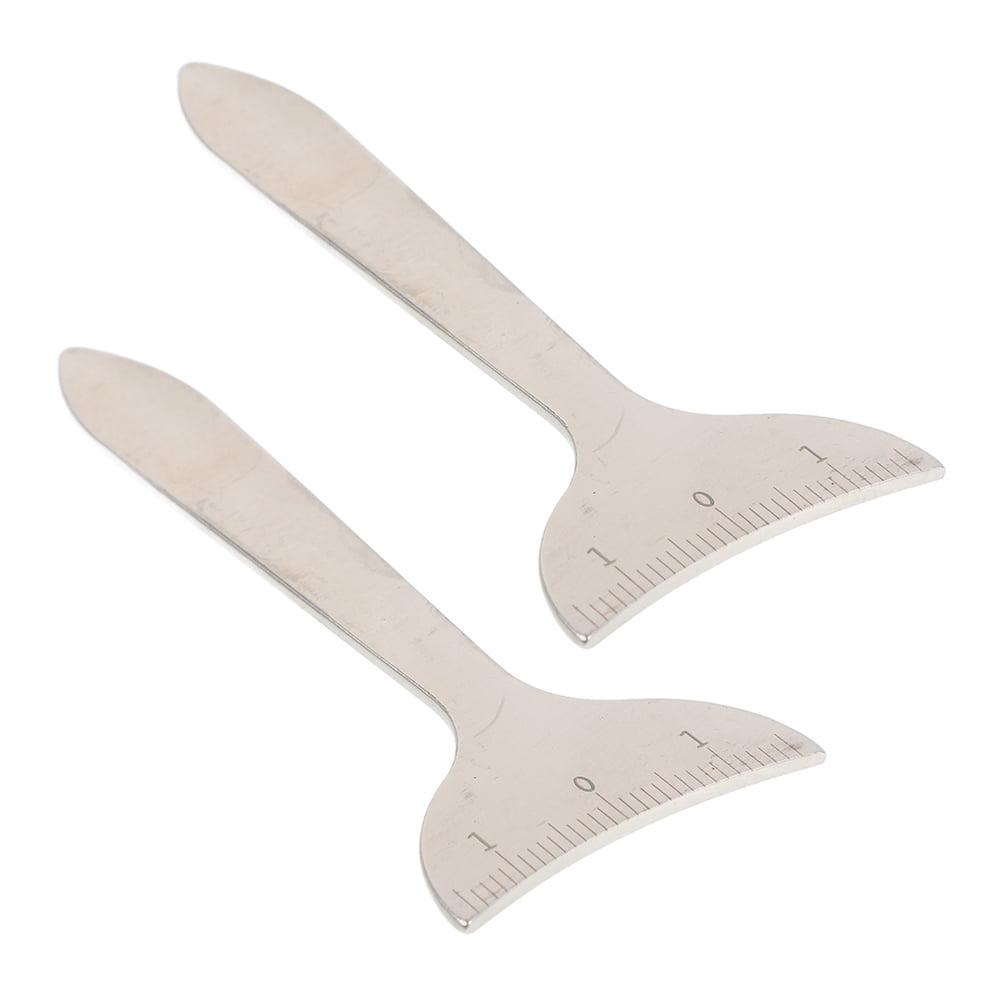 Masteelf 2 Pcs Stainless Steel Eyeliner Guide Eye Gauge Precision ...