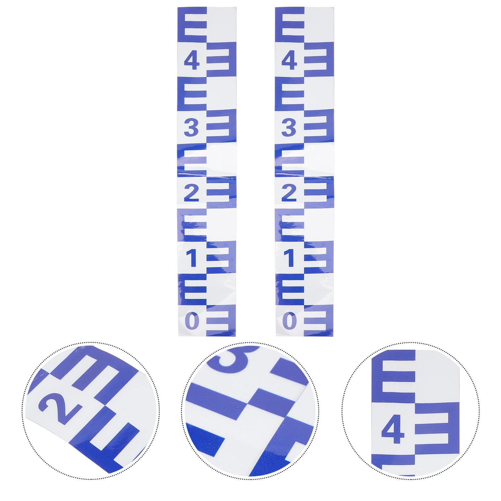 Masteelf 2 Pcs Water Level Scale Use Gauge Measurement Tool Adhesive ...