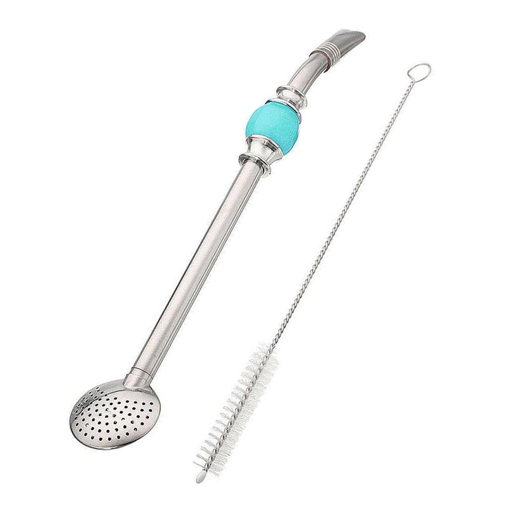 Masteelf 2 Pcs Yerba Mate Triple Filter Straw Stainless Matte Tea Set ...