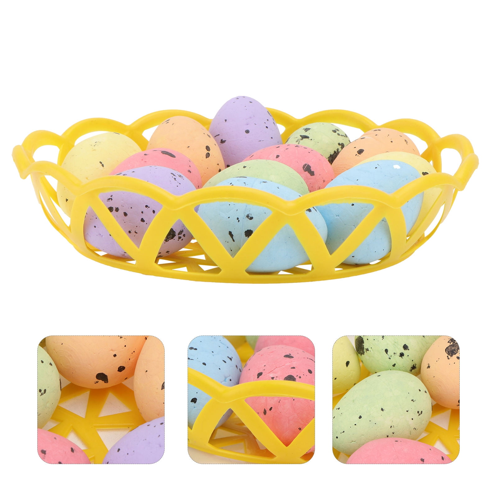 LOLIPPYY Easter Egg Decoration with Assorted Color Foam Easter Decor ...