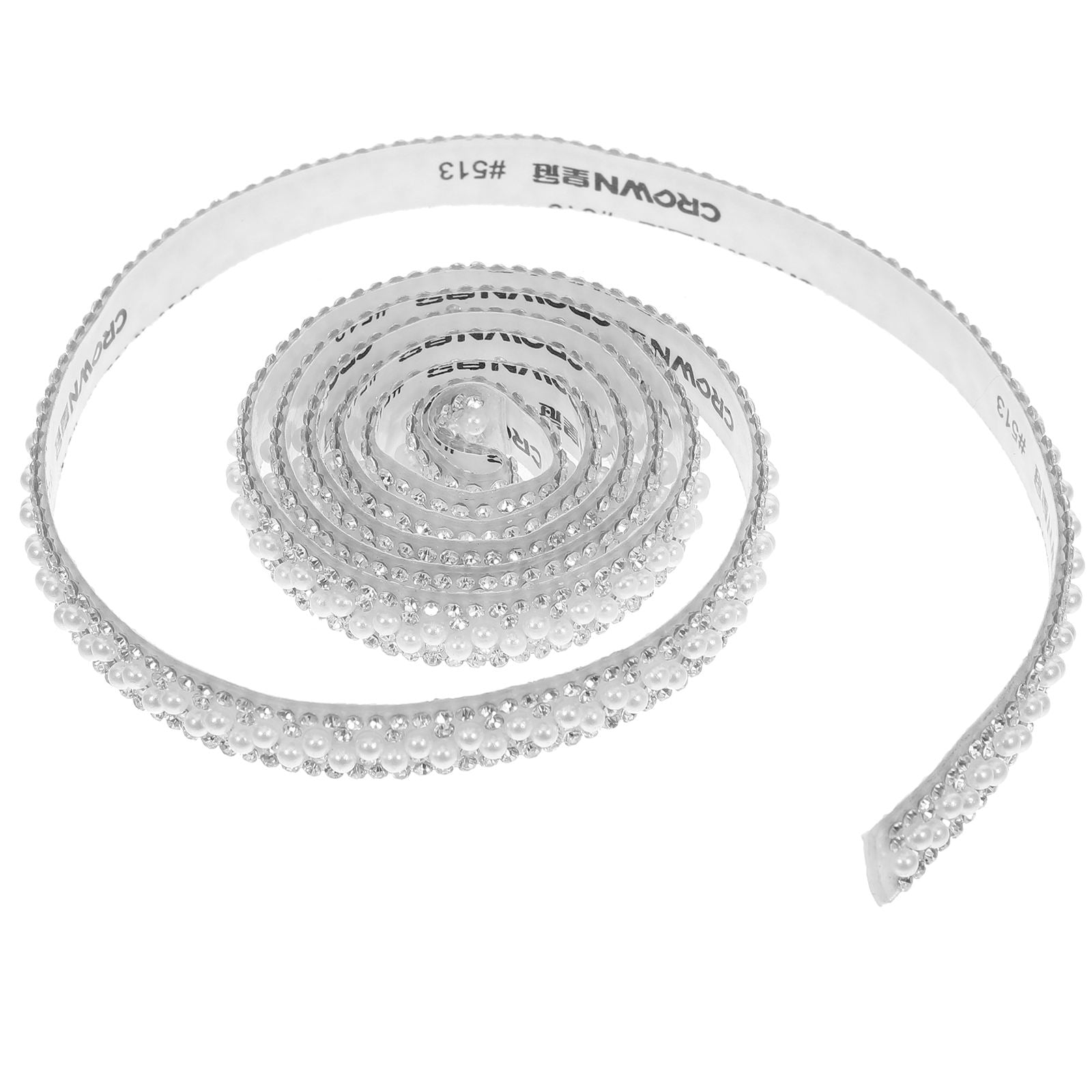 Masteelf 2 Rolls Of Bling Rhinestone Trim Self Adhesive Ribbon Delicate ...