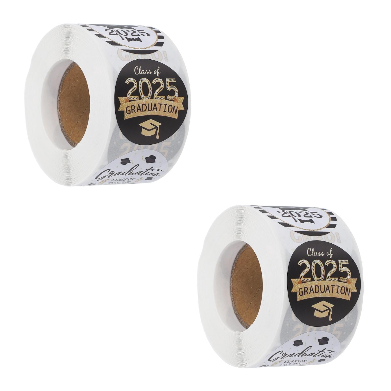 Masteelf 2 Rolls Class Of 2025 Graduation Stickers Self-Adhesive ...