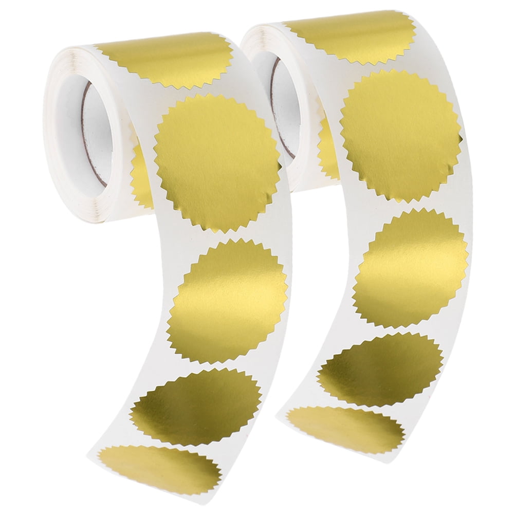 Masteelf 2 Rolls of Certificate Award Seals Stickers Decorative Small ...