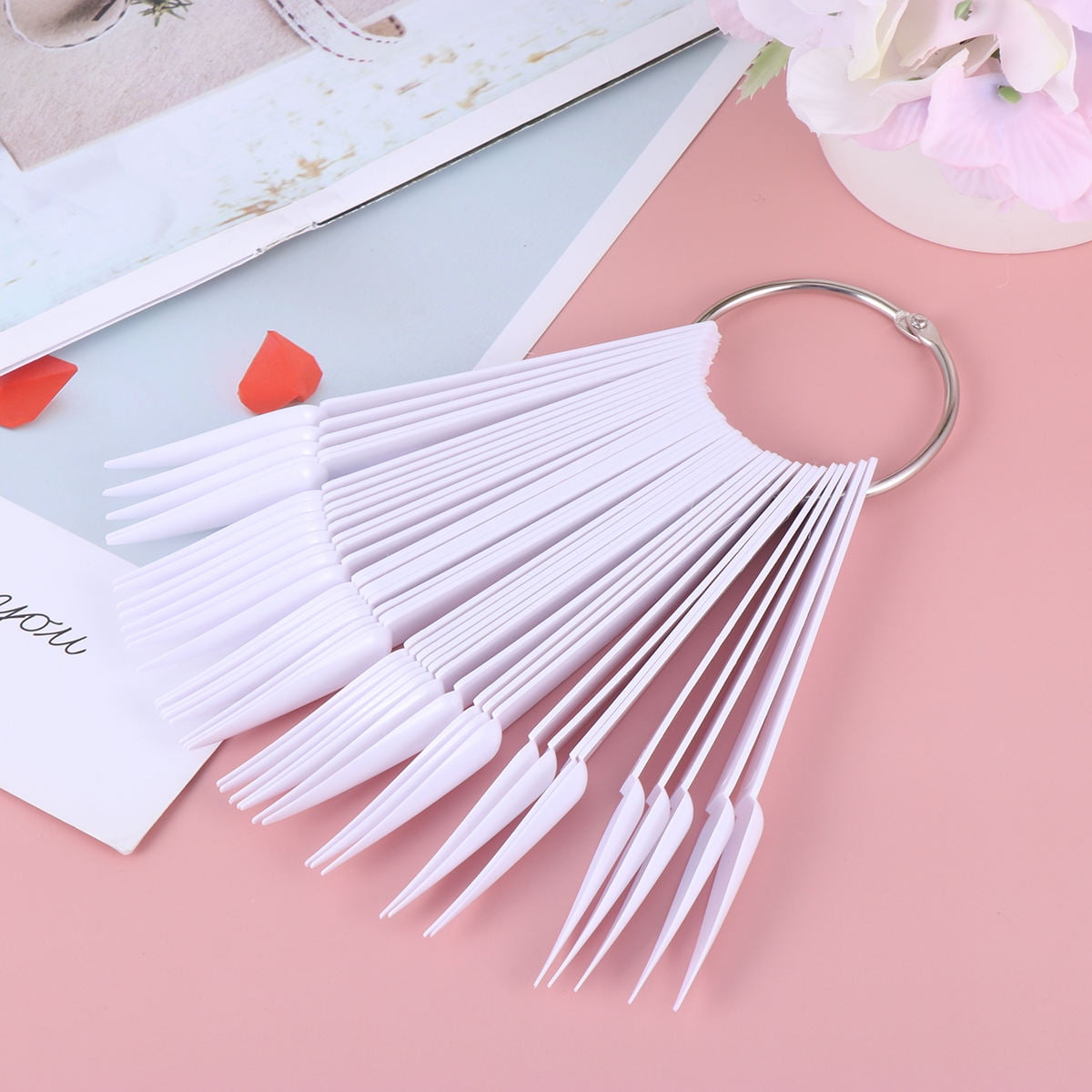 Masteelf 2 Sets Color Card Display Board Nail Polish Sample Sticks Tips ...