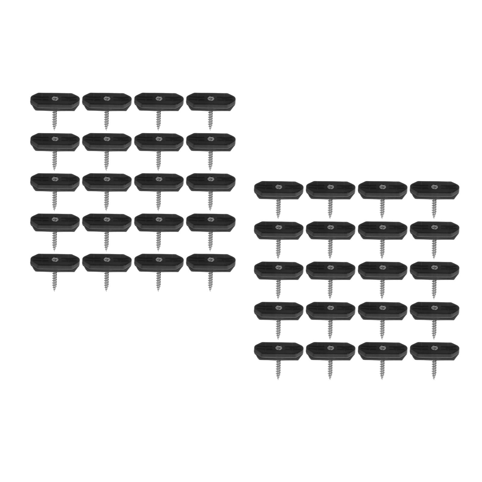 Masteelf 2 Sets of Deck Fasteners Hidden Clips and Screws Decking Clips ...