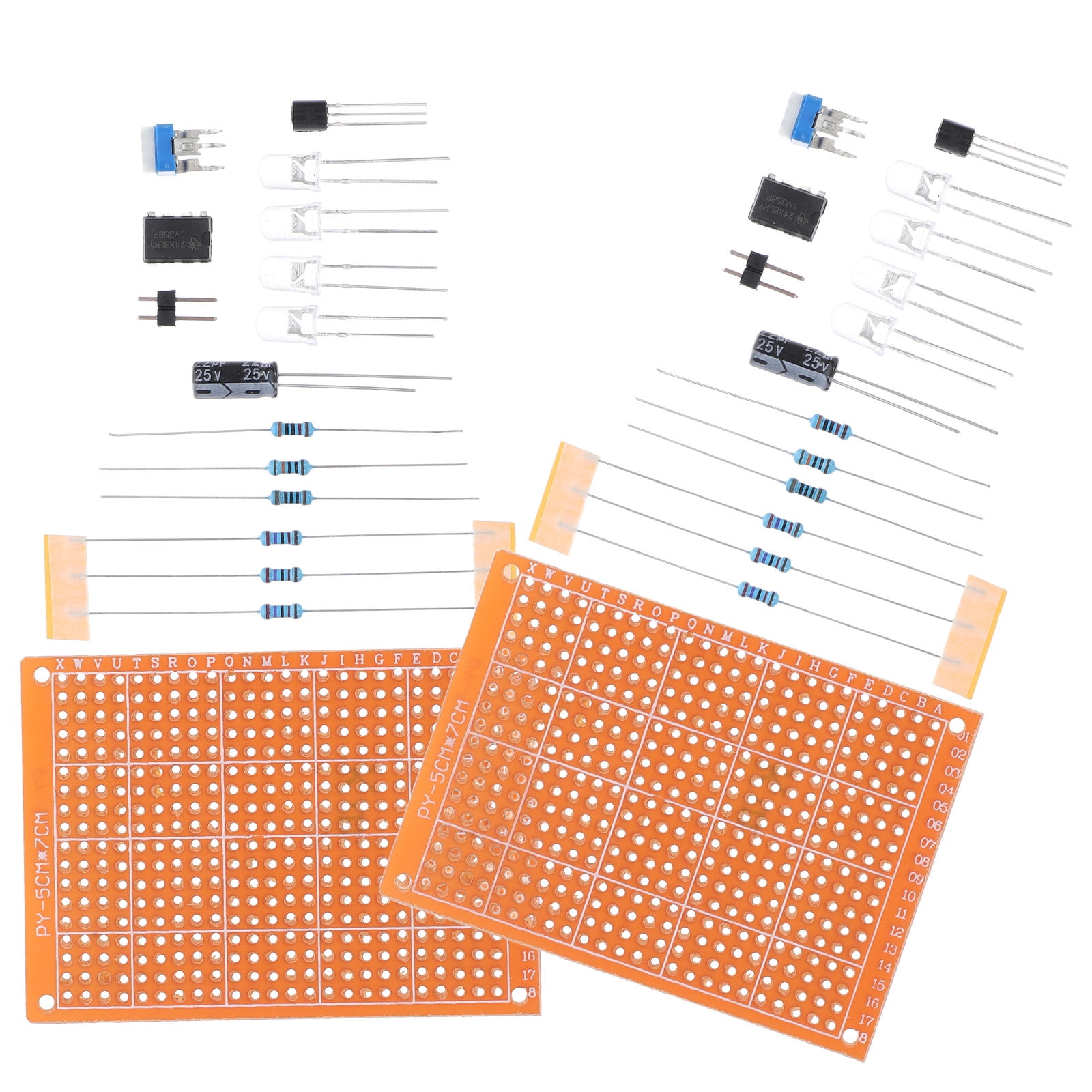 Masteelf 2 Sets Diy Electronic Kit For Students Soldering Practice Kit ...