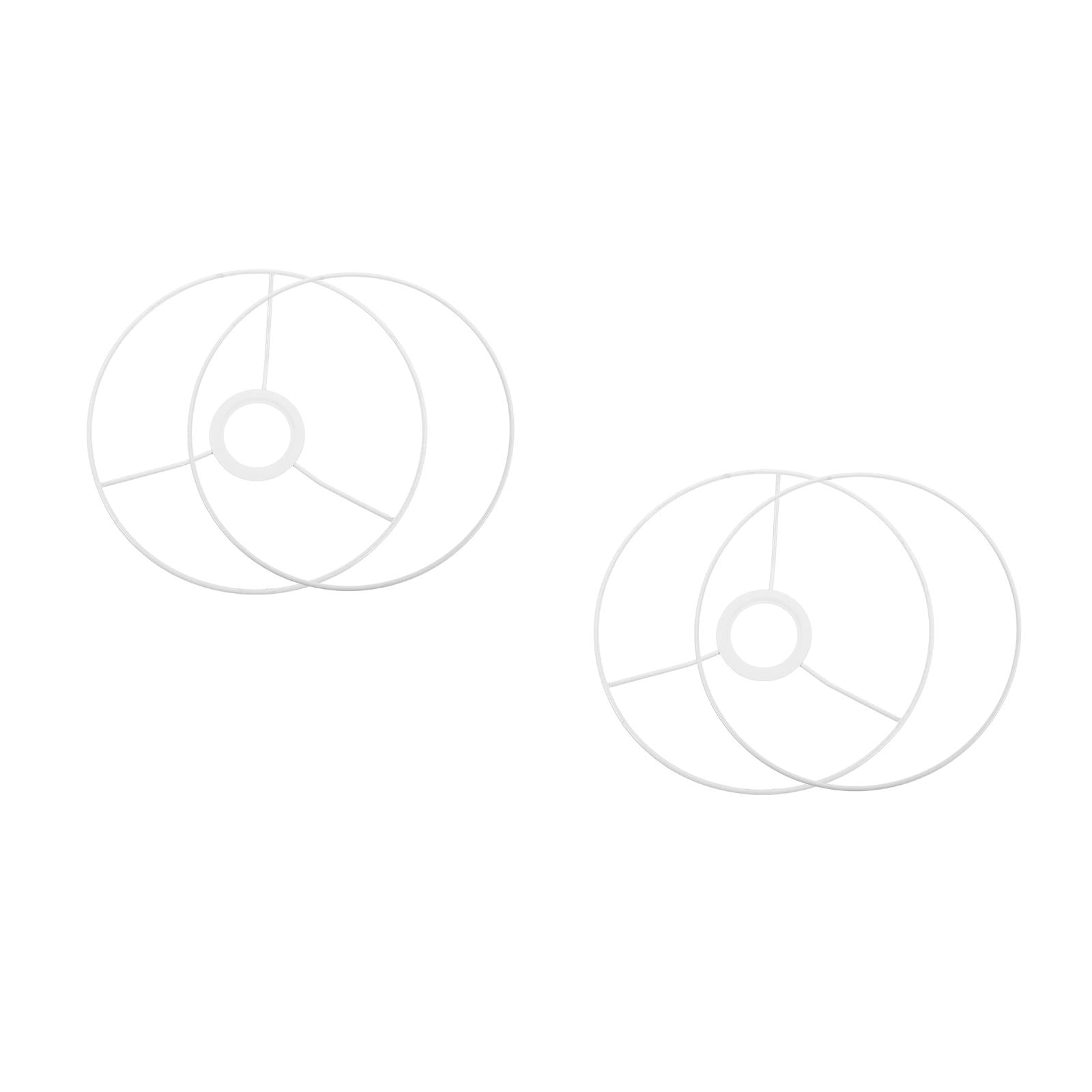 Masteelf 2 Sets Lampshade Frame Ring Lampshade Ceiling Lamp Frame E27 ...
