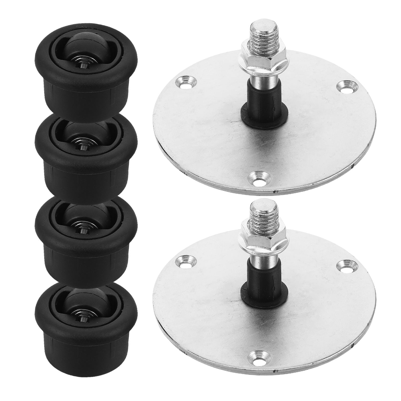 Masteelf 2 Sets Of Rotating Rack Pivot Fitting Rotating Shaft Spare Rotating Shelf Rack Hardware ...