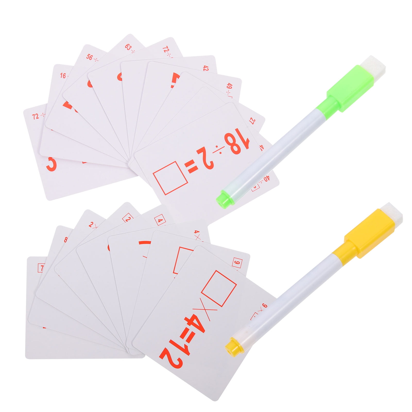 Masteelf 2 Sets Subtraction Flash Cards Puzzle Educational Toys ...