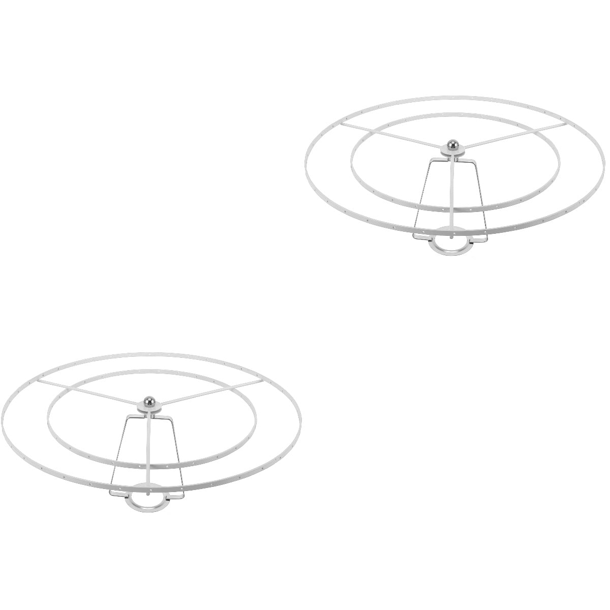 Masteelf 2 Sets of Lampshade Frame Practical Metal Lampshade Frame Desk ...