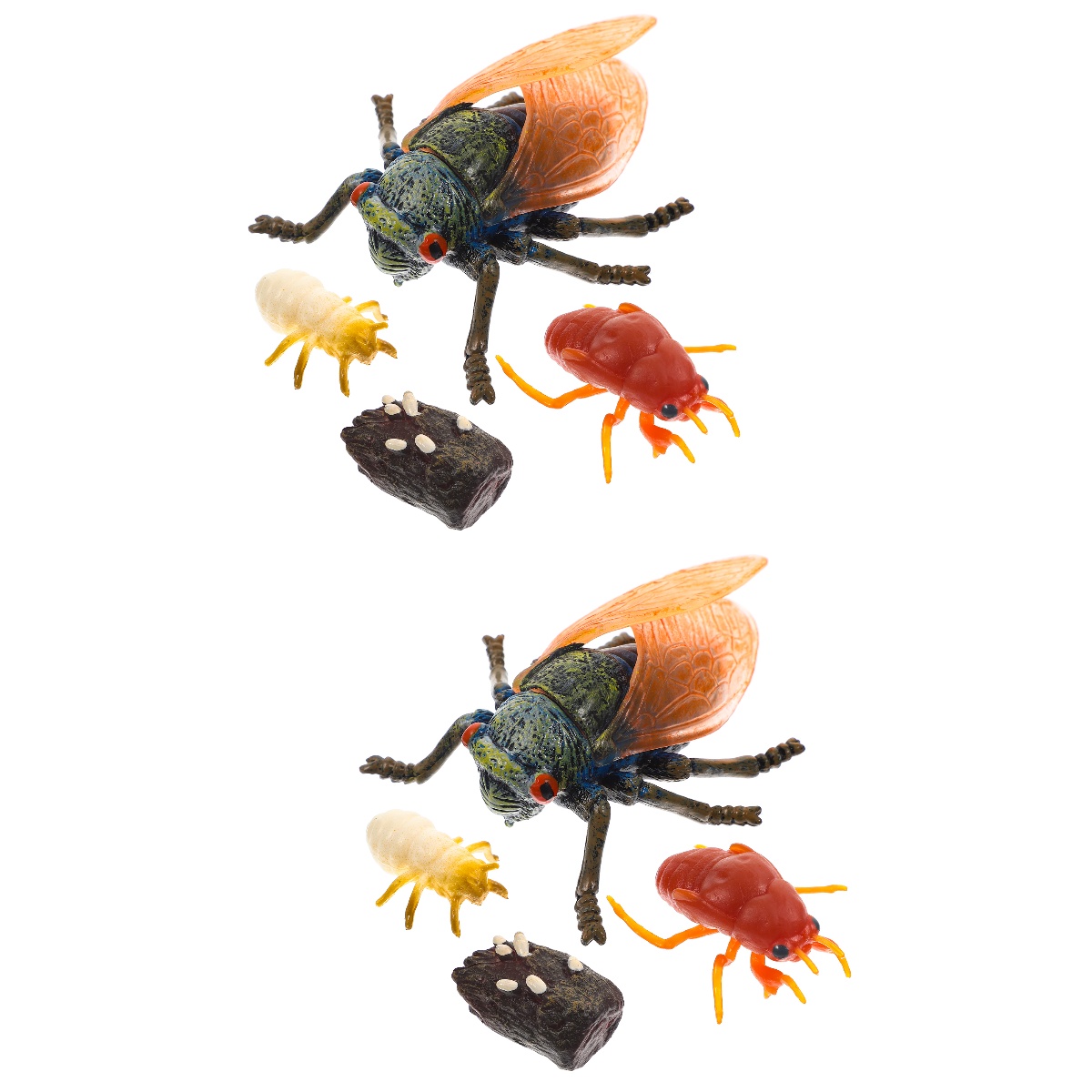 Masteelf 2 Sets of Lifelike Cicada Adornment School Learning Tool ...