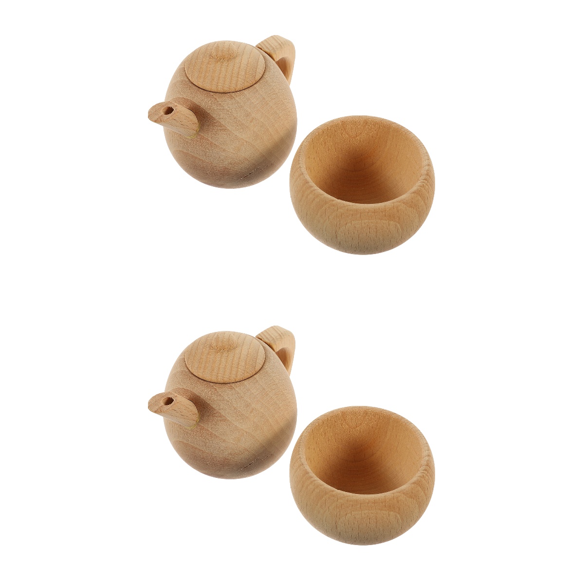 Masteelf 2 Sets of Play Tea Set for Girl Children Teaware Toy ...