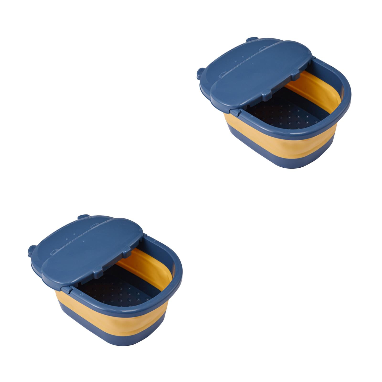 Masteelf 2 pcs Foldable Bucket Foot Bath Bucket Portable Foot Basin ...