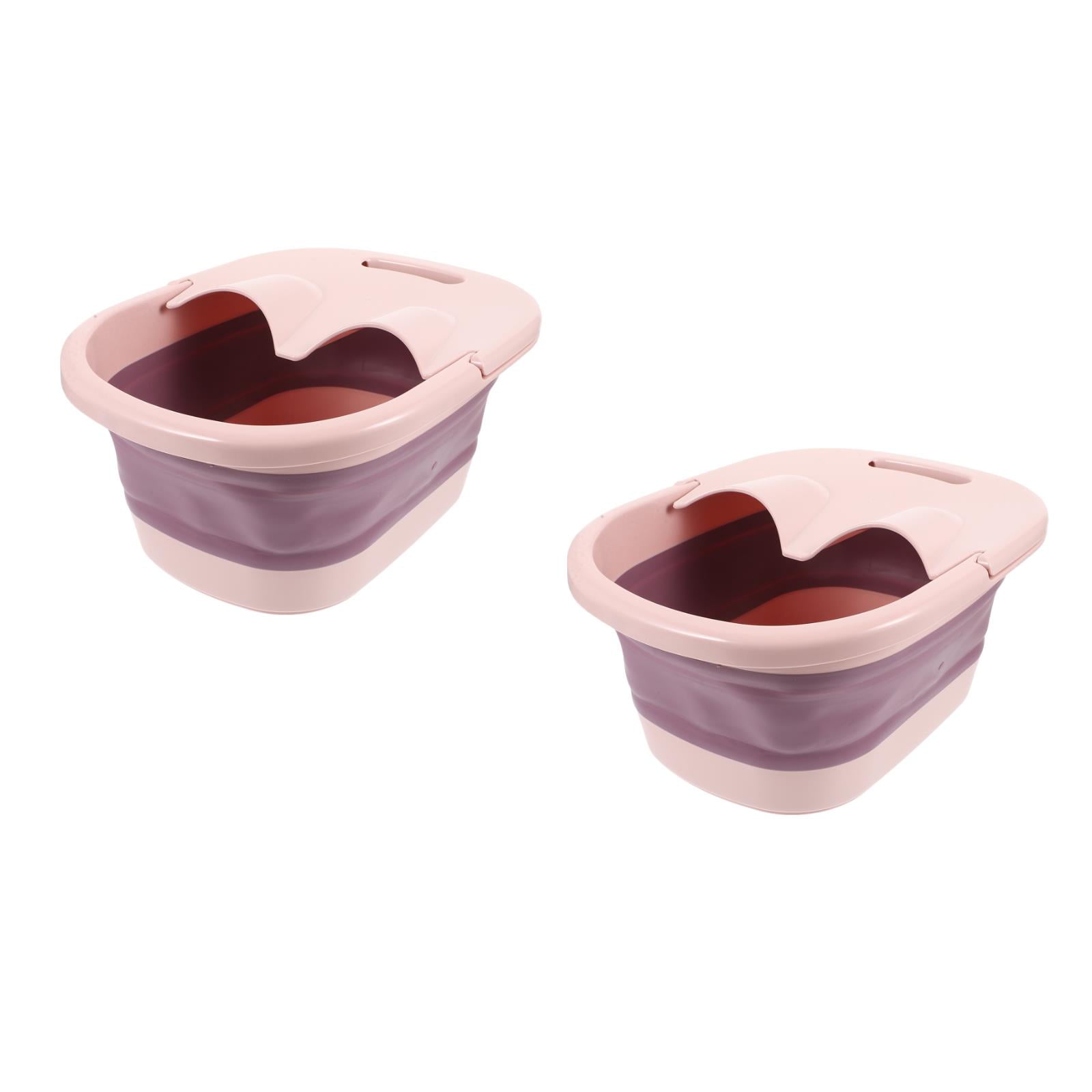 Masteelf 2 pcs Home Large Collapsible Foot Tub Foot Bath Bucket Home ...