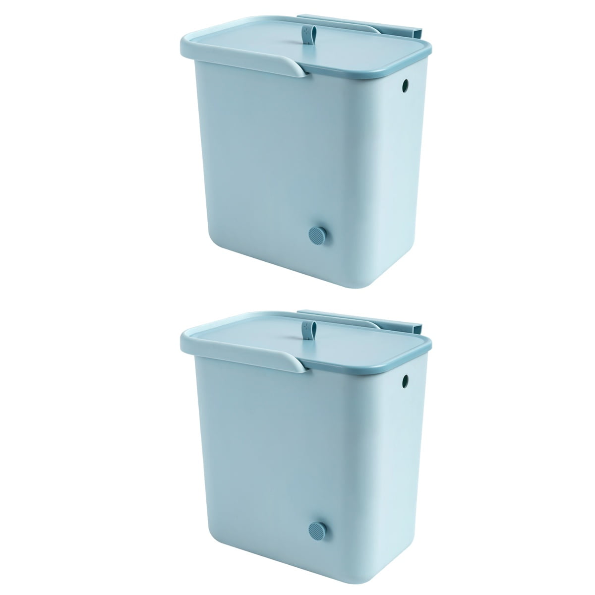 Masteelf 2 pcs Household Trash Can Wall-mounted Trash Bin Anti-drop Bin ...