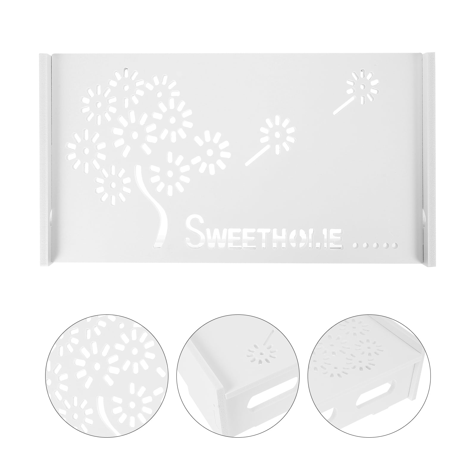 Masteelf 2 pcs Router Wall-mount Storage Box Router Wall Mount Storage ...