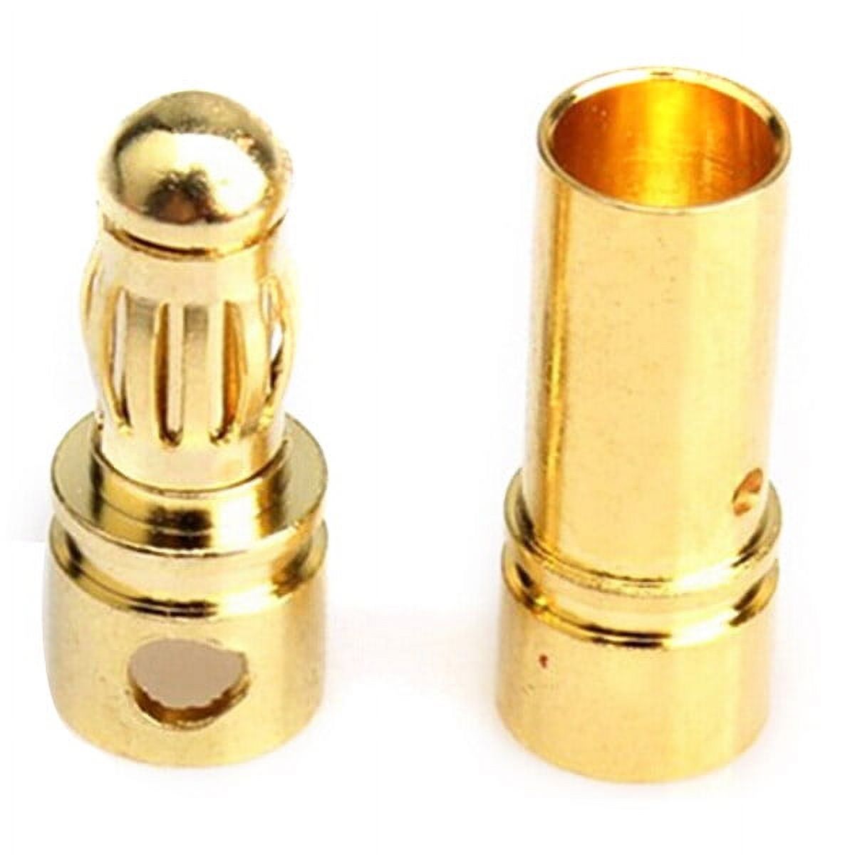 Masteelf 20 Pairs of 3.5mm Gold Plated Banana Connector Plugs Male ...