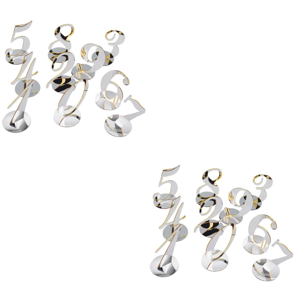 Masteelf 20 Pcs Acrylic Table Numbers Wedding Desk Numbers Standing ...
