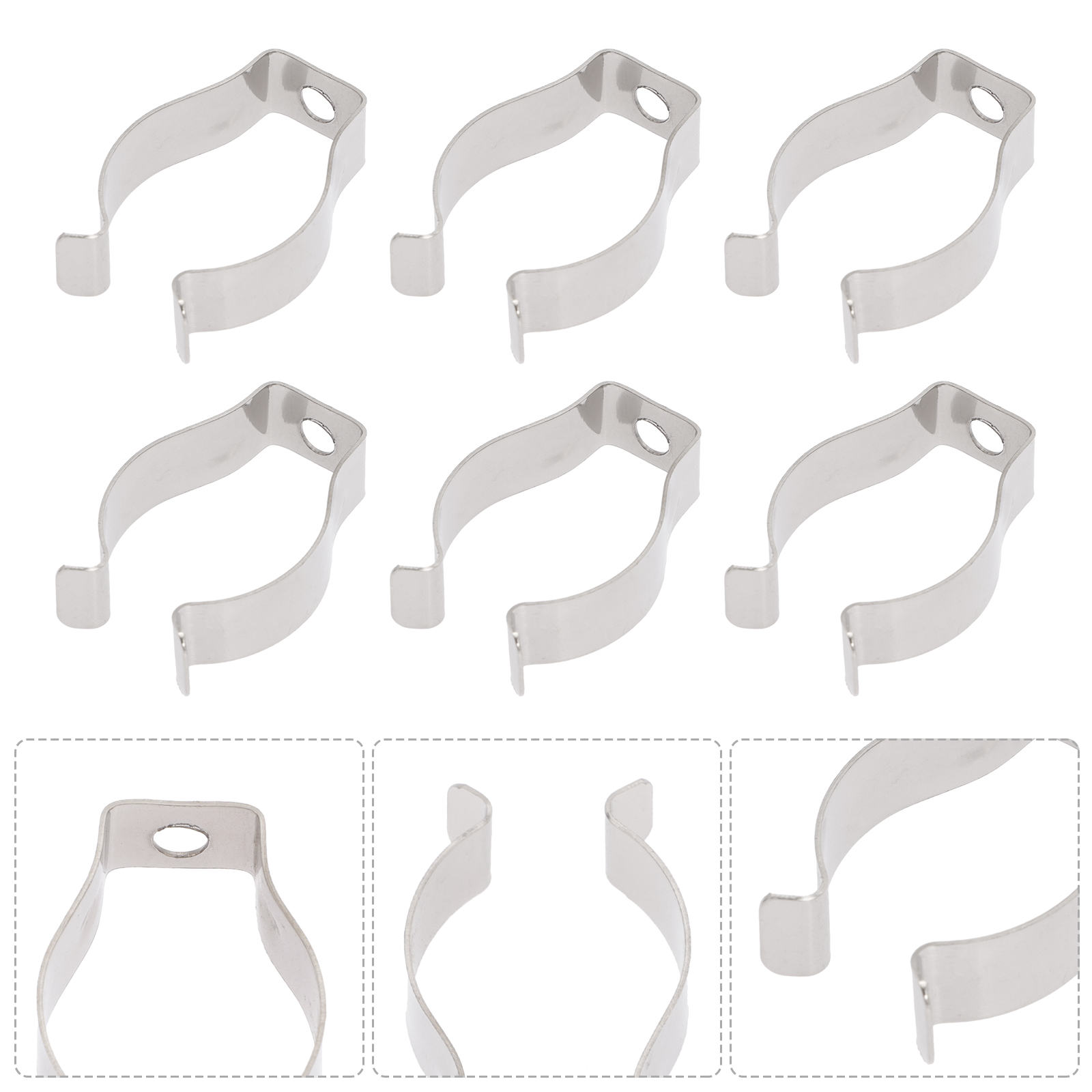 Masteelf 20 Pcs Clip Light Tube Clamp LED Tube Holder 3.50X2.00X1.00CM ...