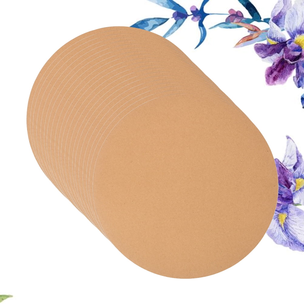 Masteelf 20 Pcs DIY Crafts Paper Round Painting Kraft Drawing Sketch ...