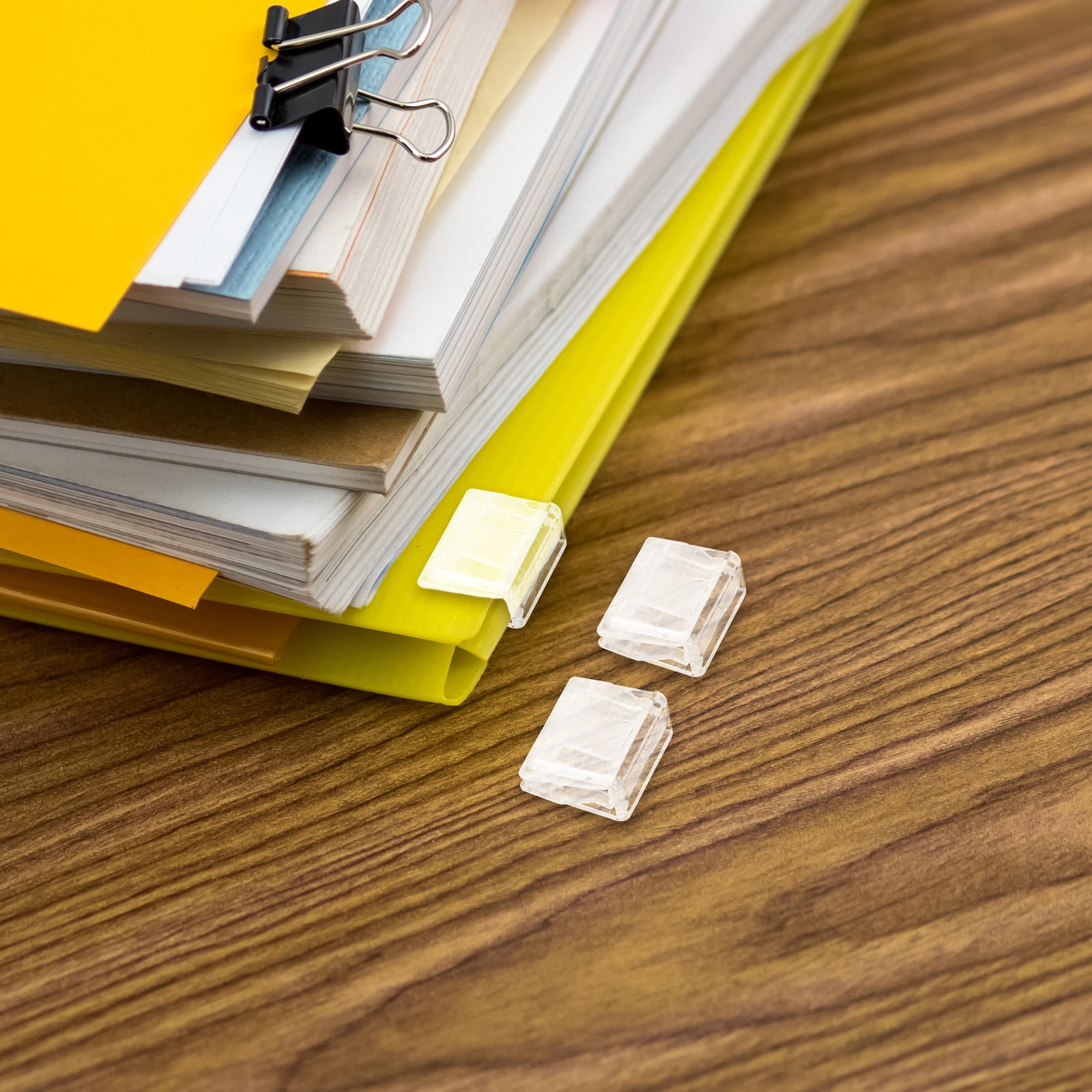 Masteelf 20 Pcs Extra Large Paper Clip Corner Clips Student Transparent ...