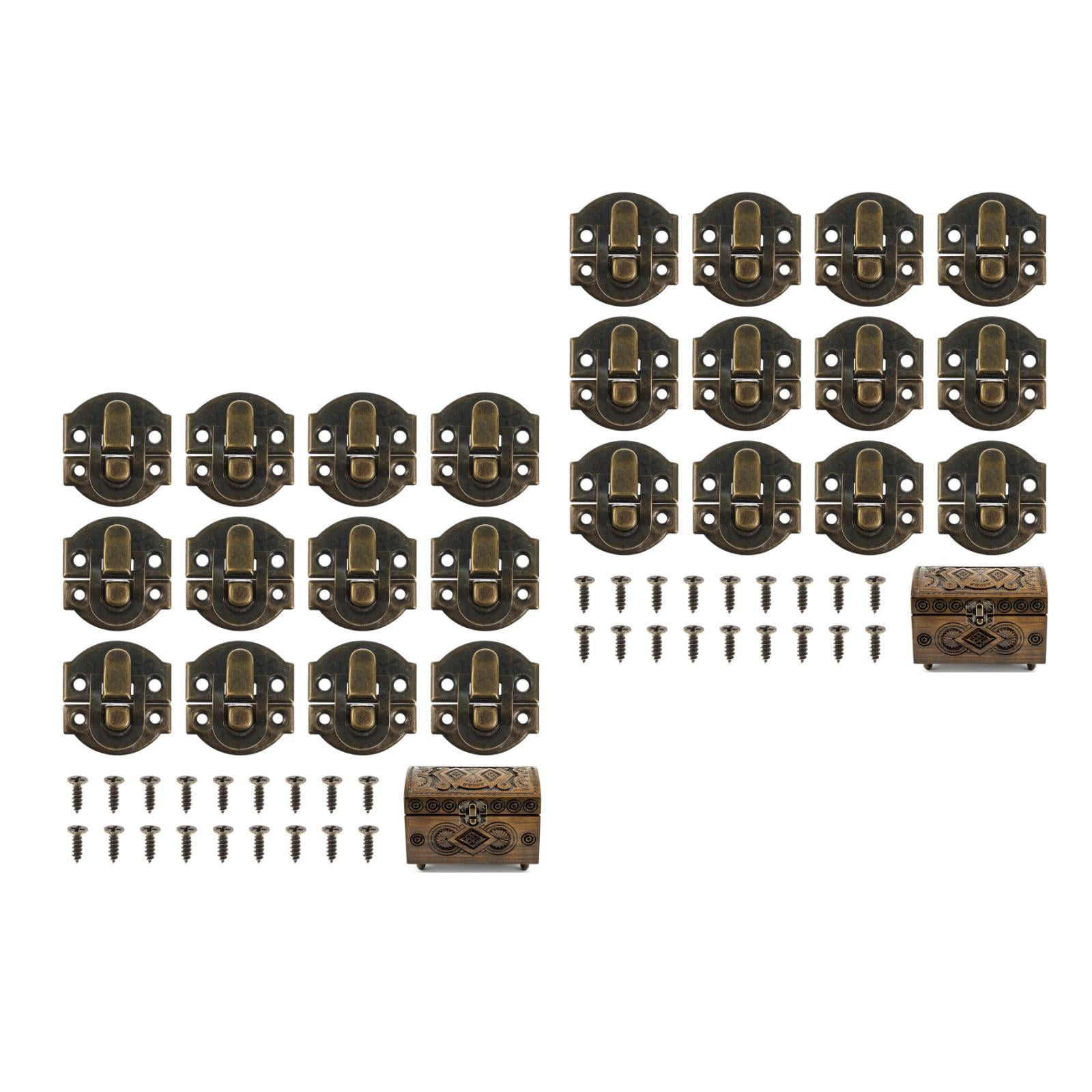 Masteelf 20 Pcs Hasp Latches Bronze Antique Buckles Clasps Locks for ...