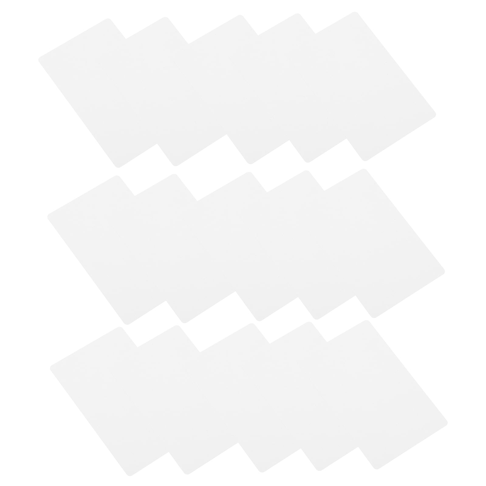 Masteelf 20 Pcs Heat Transfer Aluminum Card Sublimation Id Badge Blanks ...