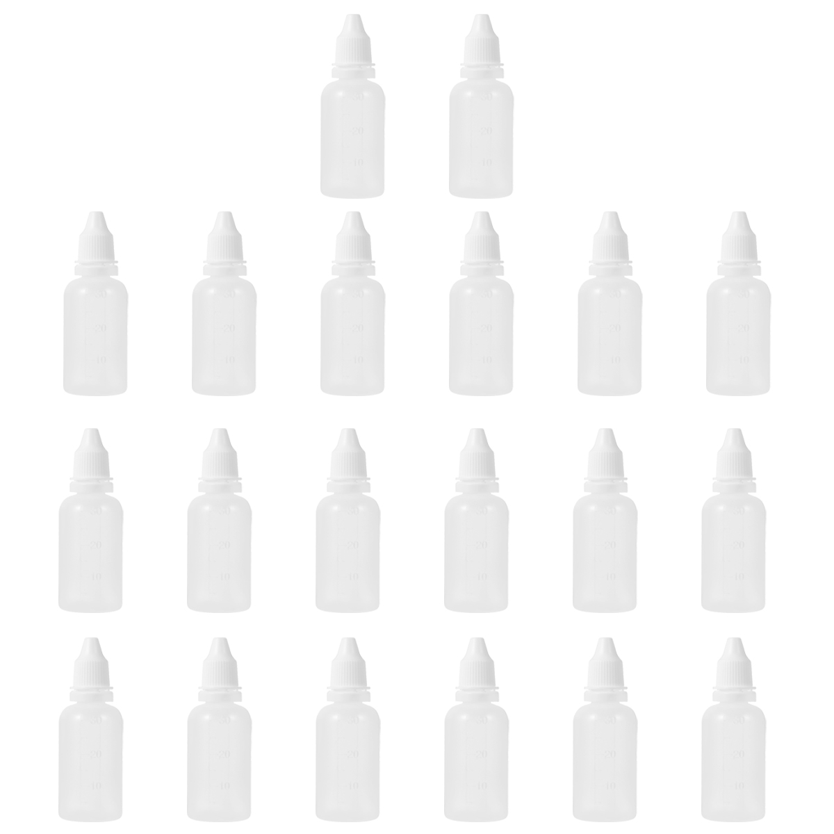 Masteelf 20 Pcs Liquids Dropper Graduated Bottle Dispenser Container ...