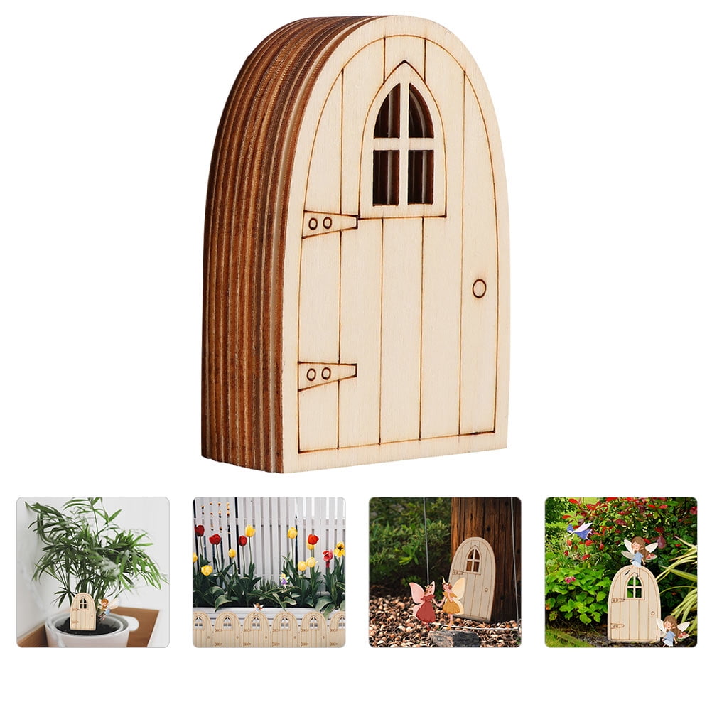 Masteelf 20 Pcs Mini Doors Fairy Doors Lovely Potted Plants Garden ...