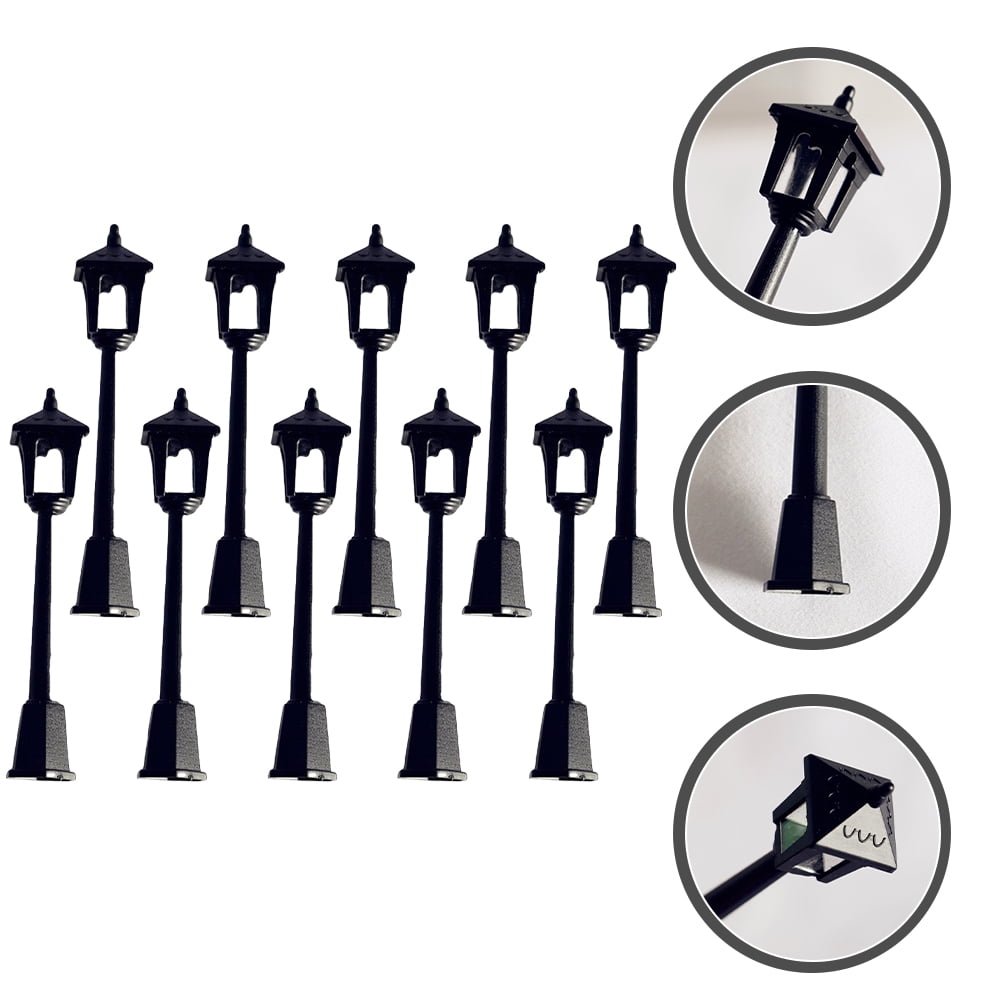 Masteelf 20 Pcs Mini House Street Light Models Miniature Street Lamps ...