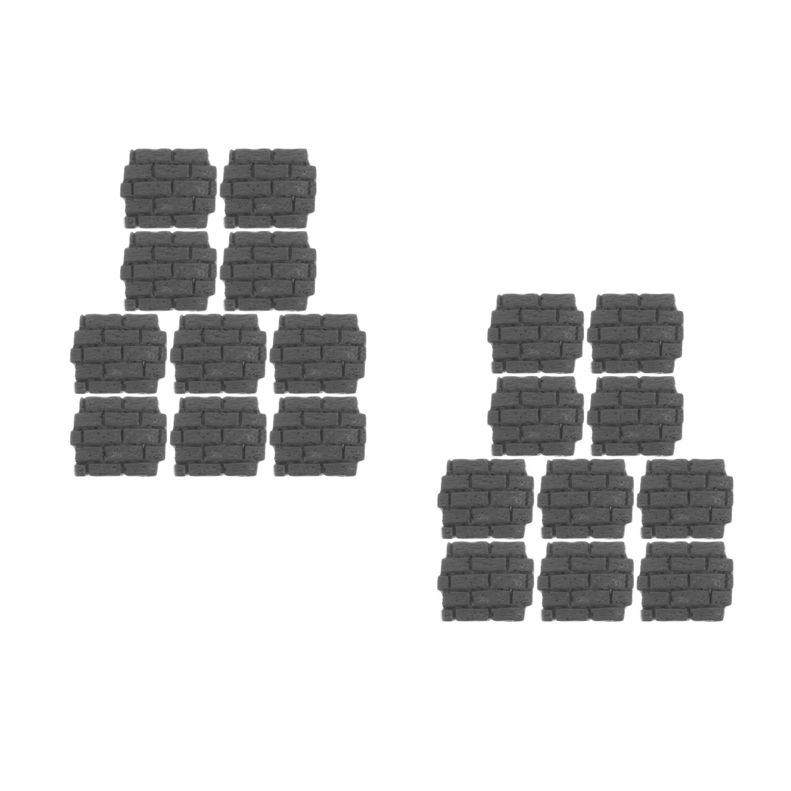 Masteelf 20 Pcs DIY Sand Table Miniature Bricks Tiny Bricks for ...