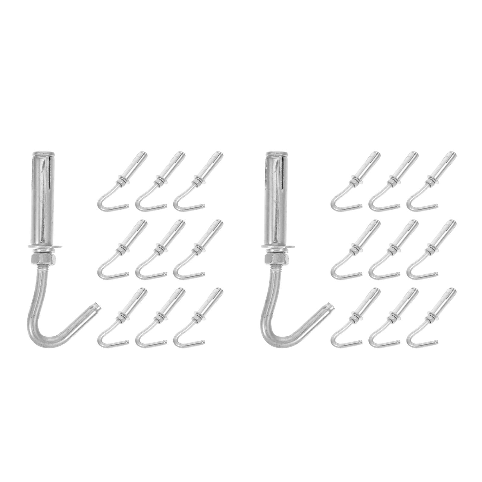 Masteelf 20 Pcs Stainless Steel Expansion Hook Heavy Duty Concrete Wall ...