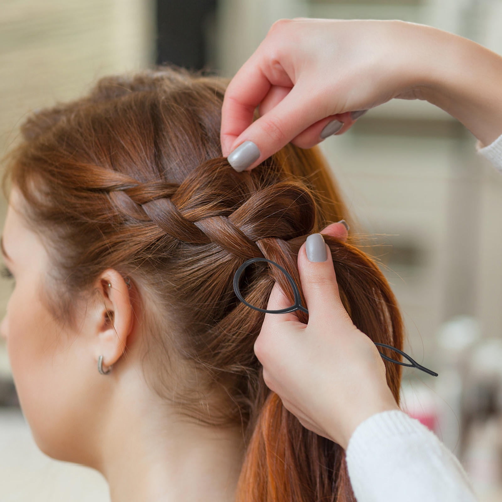 Masteelf 20 Set Small Hair Braid Tool Hair Loop Tool for Braiding Hair ...