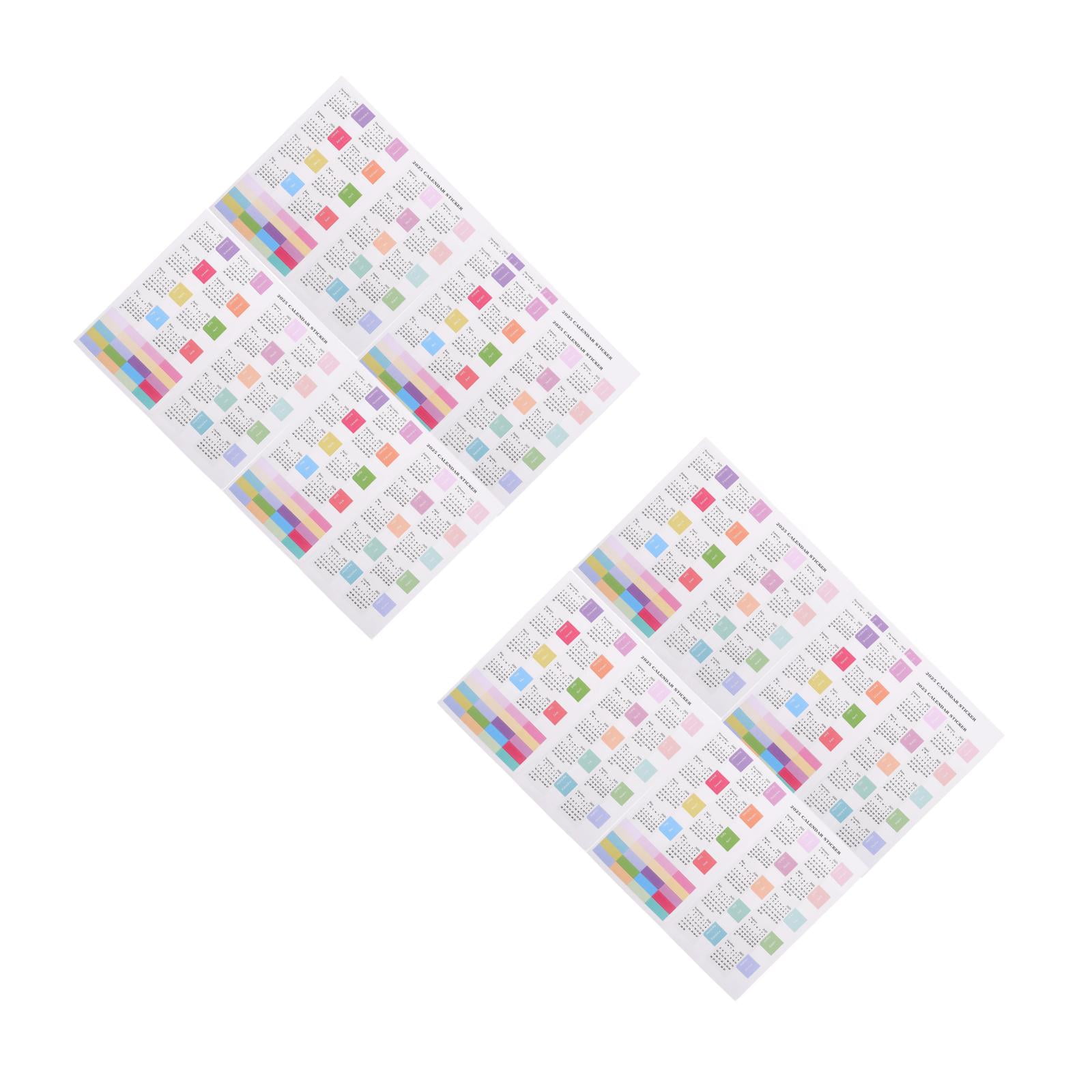 Masteelf 20 Sets Calendar Stickers 2025 -2026 Monthly Index Tabs ...