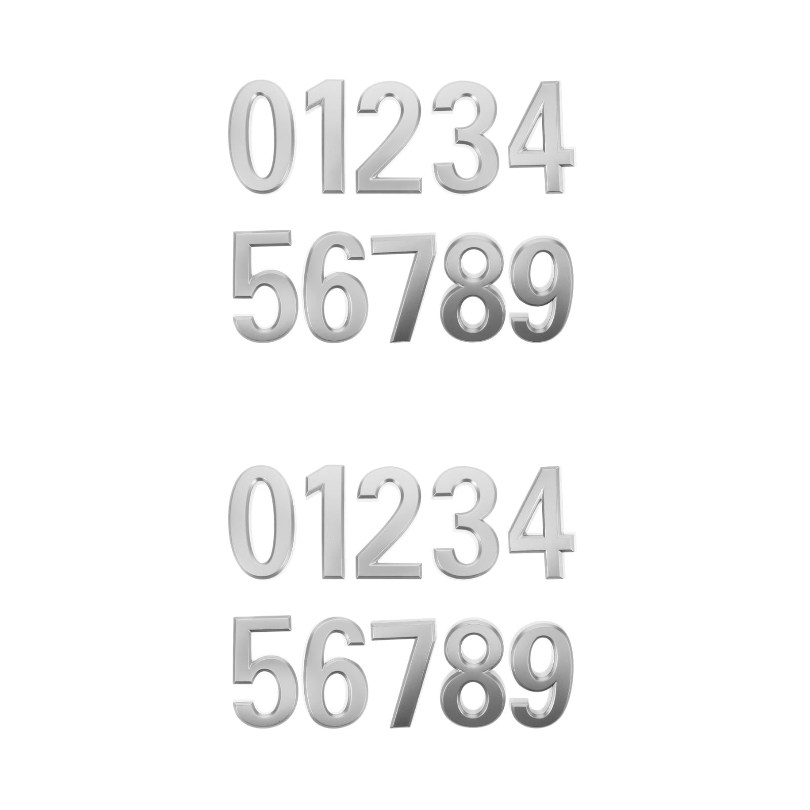 Masteelf 20 pcs 3d House Numbers Mailbox Numbers Room Number Sign ...