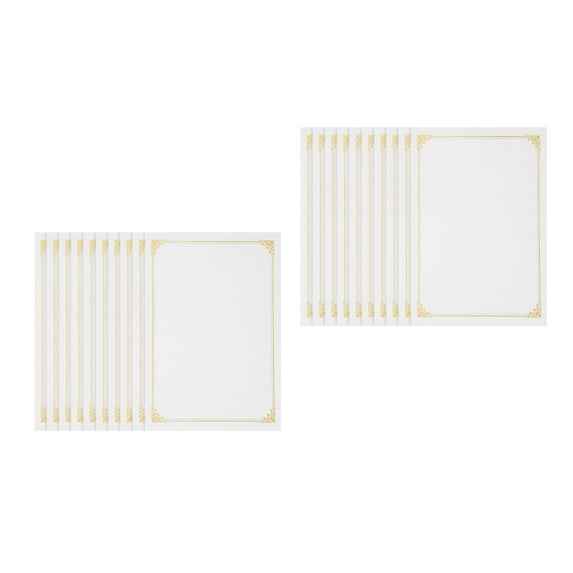 Masteelf 20 pcs Blank Award Certificate Paper Certificate Inner Paper ...