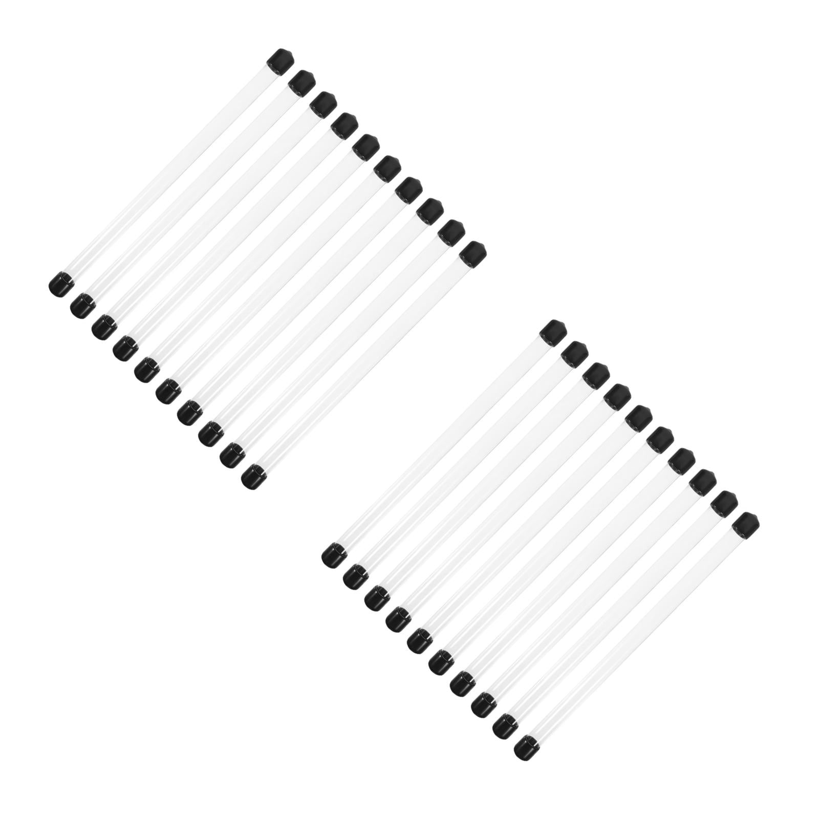 Masteelf 20 pcs Clear Rigid Storage Tube Incense Sticks Tube Small ...