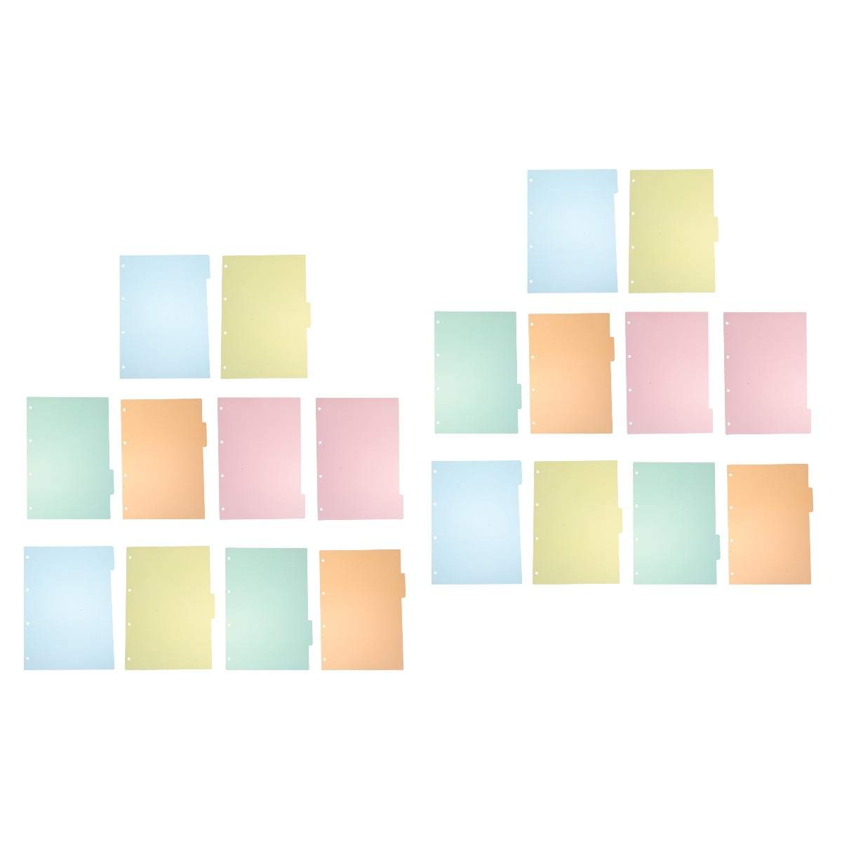 Masteelf 20 pcs Colorful Labels Index Boards Transparent Tab Dividers ...