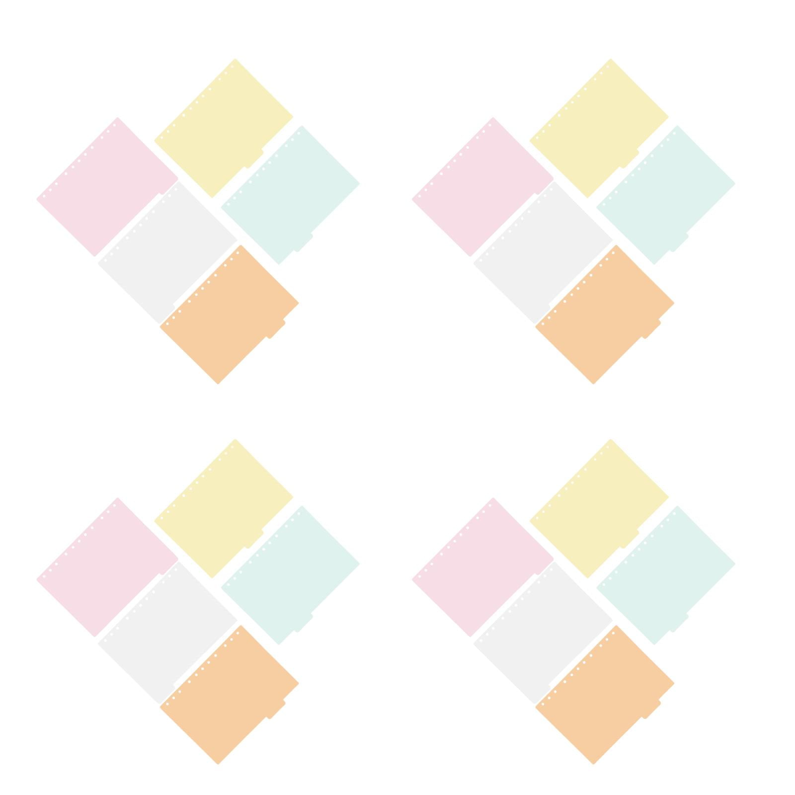 Masteelf 20 pcs Dividers Reinforced Binder Dividers Paper Index Divider ...