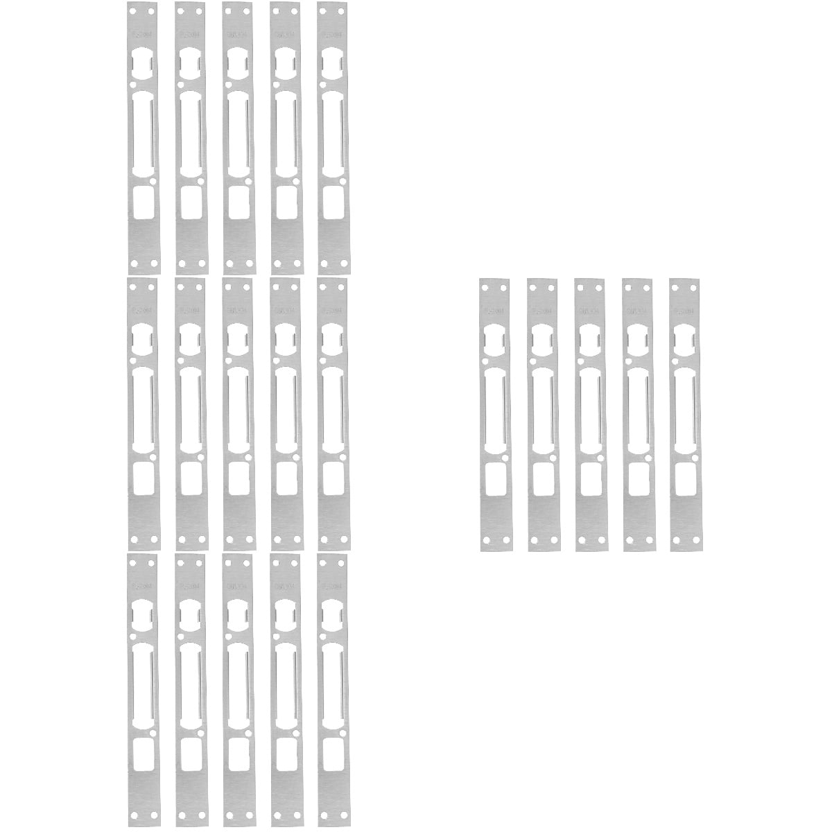 Masteelf 20 pcs Door Reinforcement Plate Practical Door Strike Plate ...