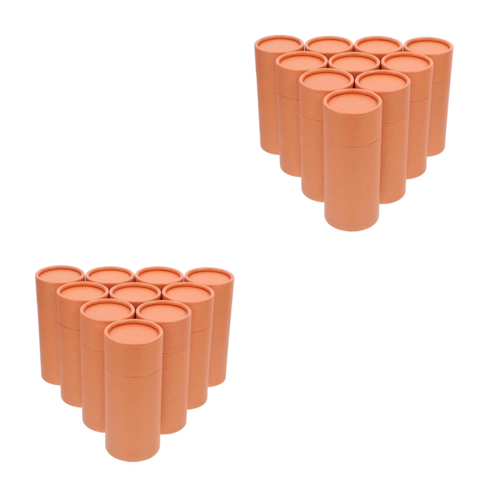 Masteelf 20 pcs Empty Kraft Paper Jar Cardboard Tube Boxes With Lid ...