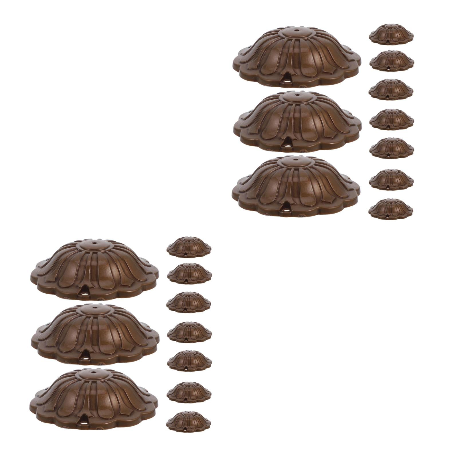 Masteelf 20 pcs Flower Bead Cones for Crafts Plastic Bead Caps for Wind ...