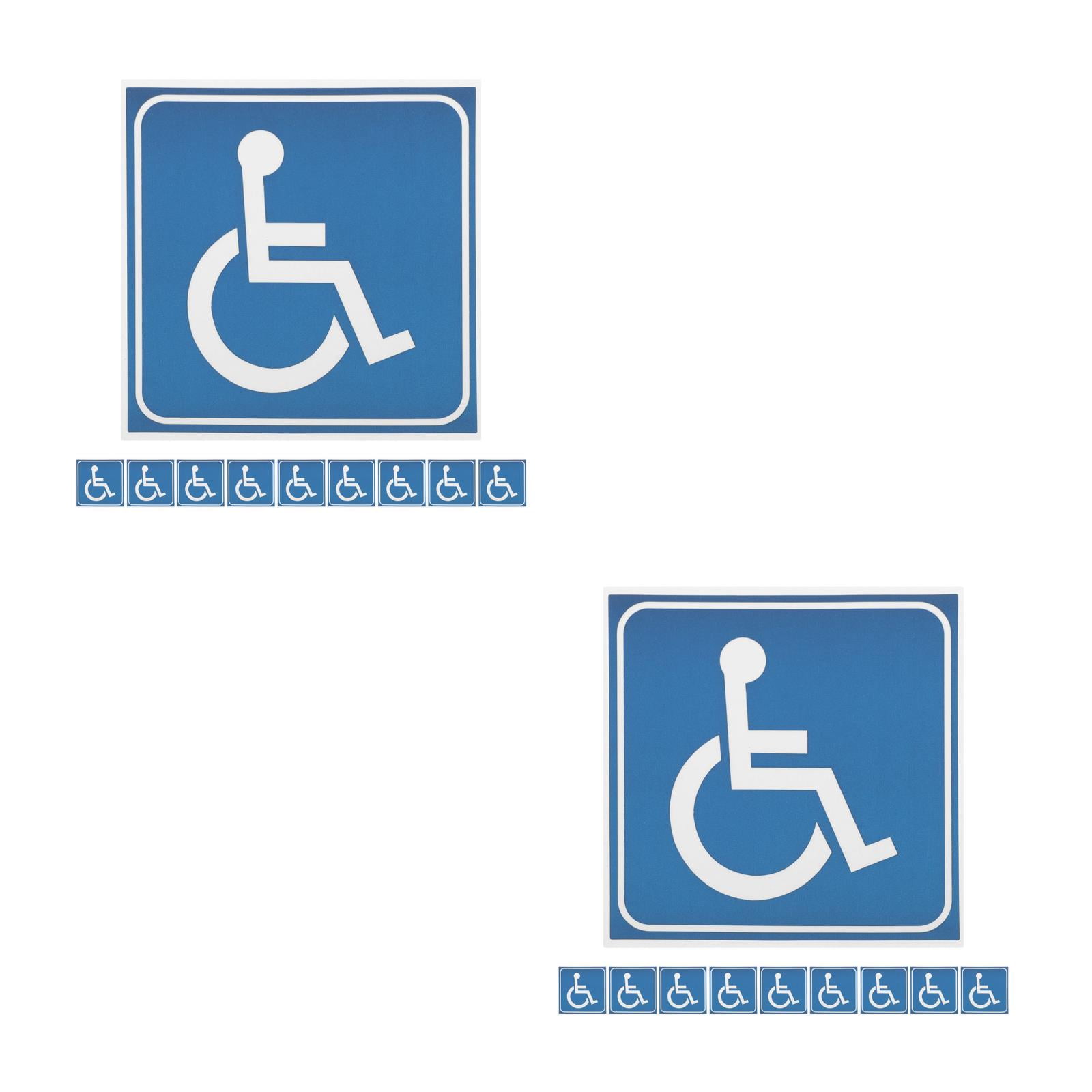 Masteelf 20 pcs Handicap Parking Signs Disabled Wheelchair Decals for ...