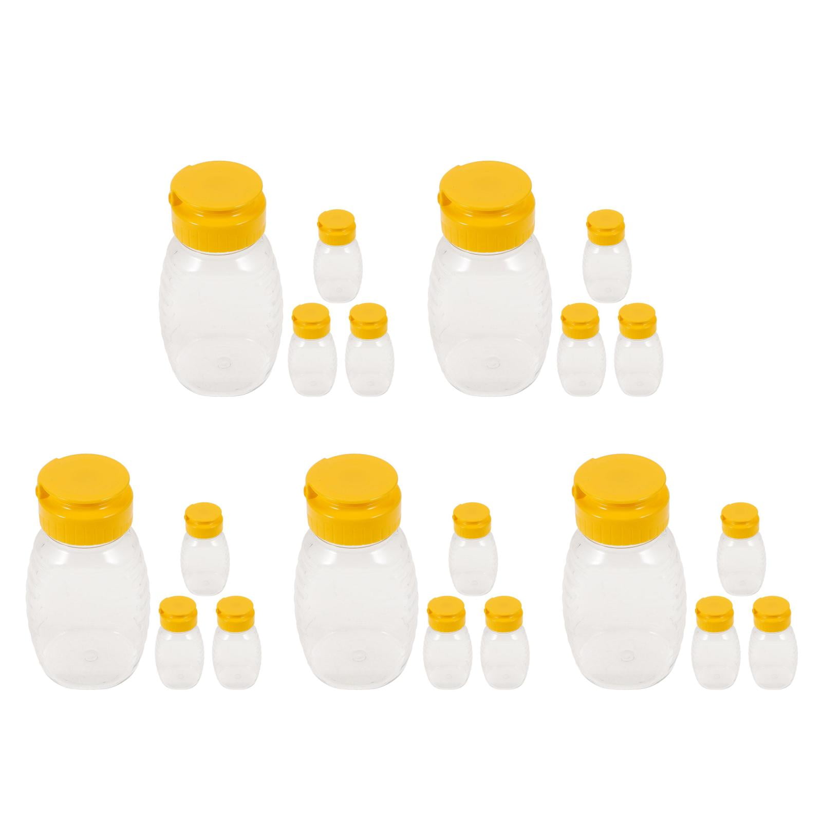 Masteelf 20 pcs Honey Jars Plastic Honey Bottles Clear Empty Honey ...
